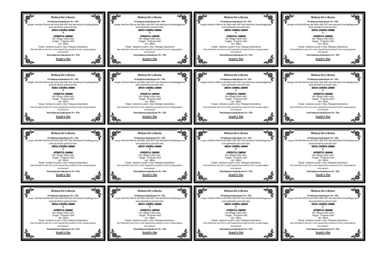 Undangan Sabun | PDF