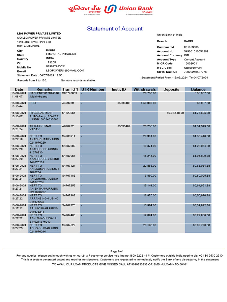 Banking Till 04 July | PDF