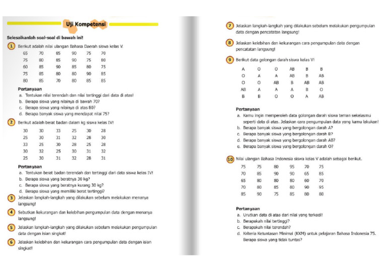 Latihan Data Matematika Pdf