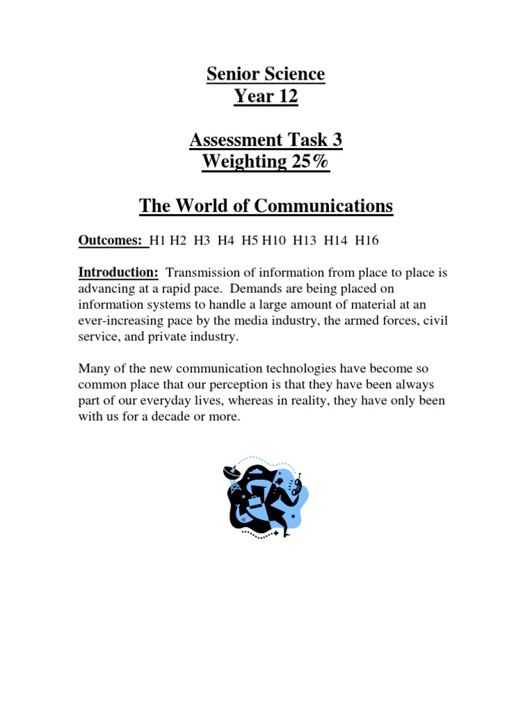 Senior Science Assessment Task 3 Information Systems | PDF | Science ...