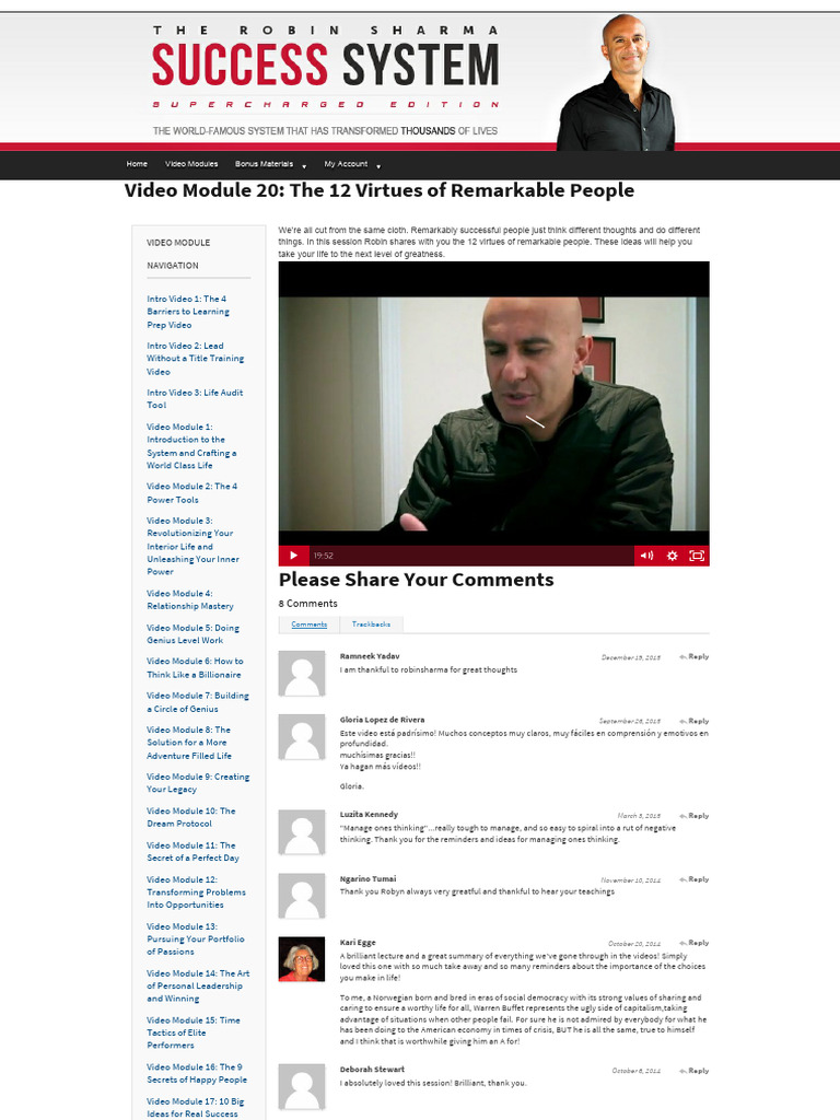23-Video Module 20 - The 12 Virtues of Remarkable People - The Robin ...