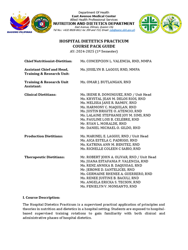 HDP Course Pack Guide 1st Sem 2024-25 | PDF