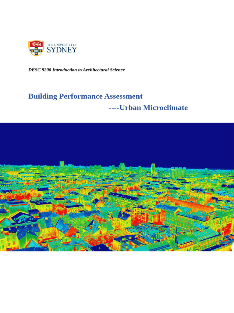 Building Performance Assessment - Microclimate | PDF