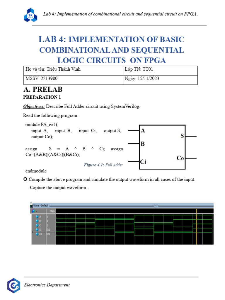 Prelab 4 | PDF