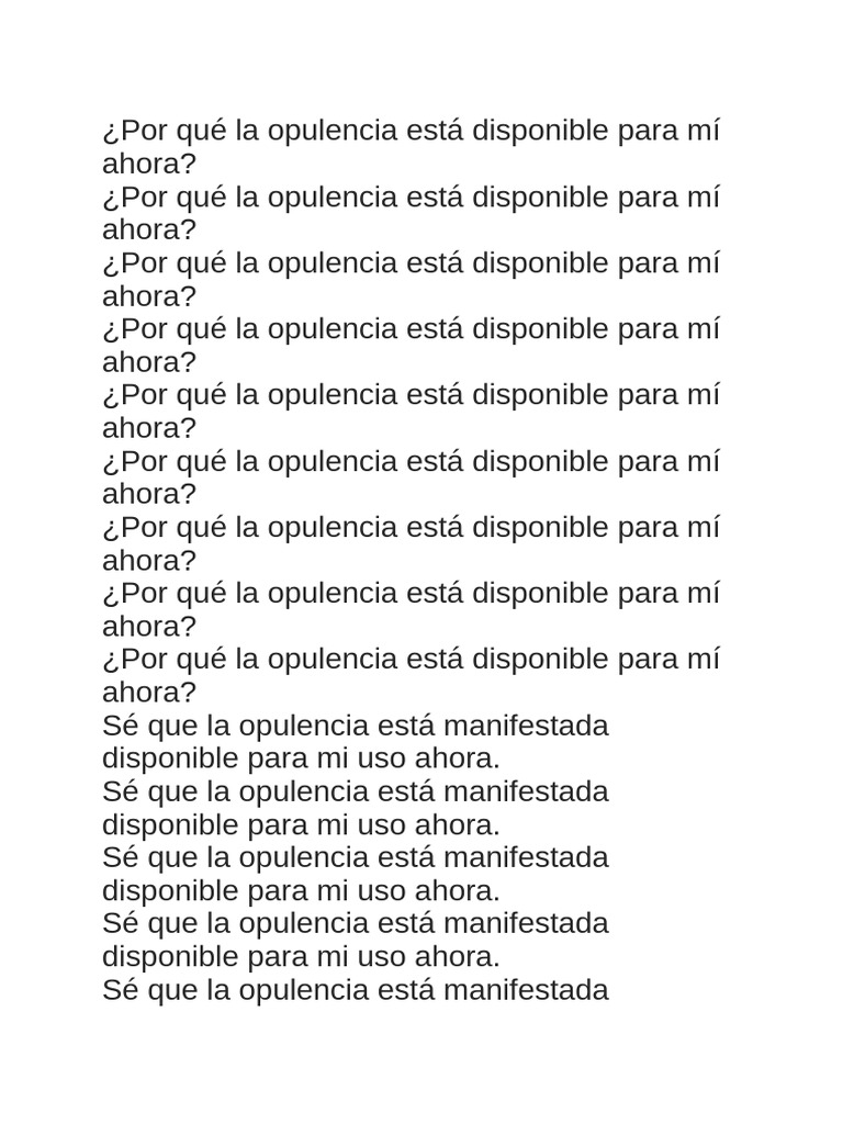 Affs Opulencia | PDF