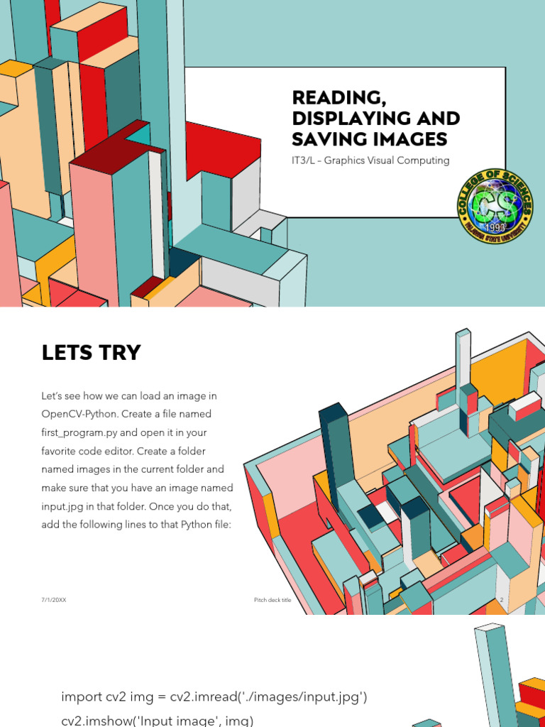 Images in Python Using Opencv | PDF