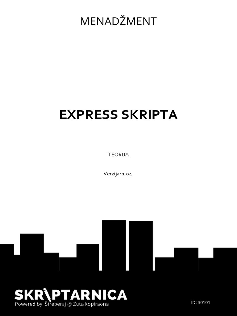 Management Skripta | PDF