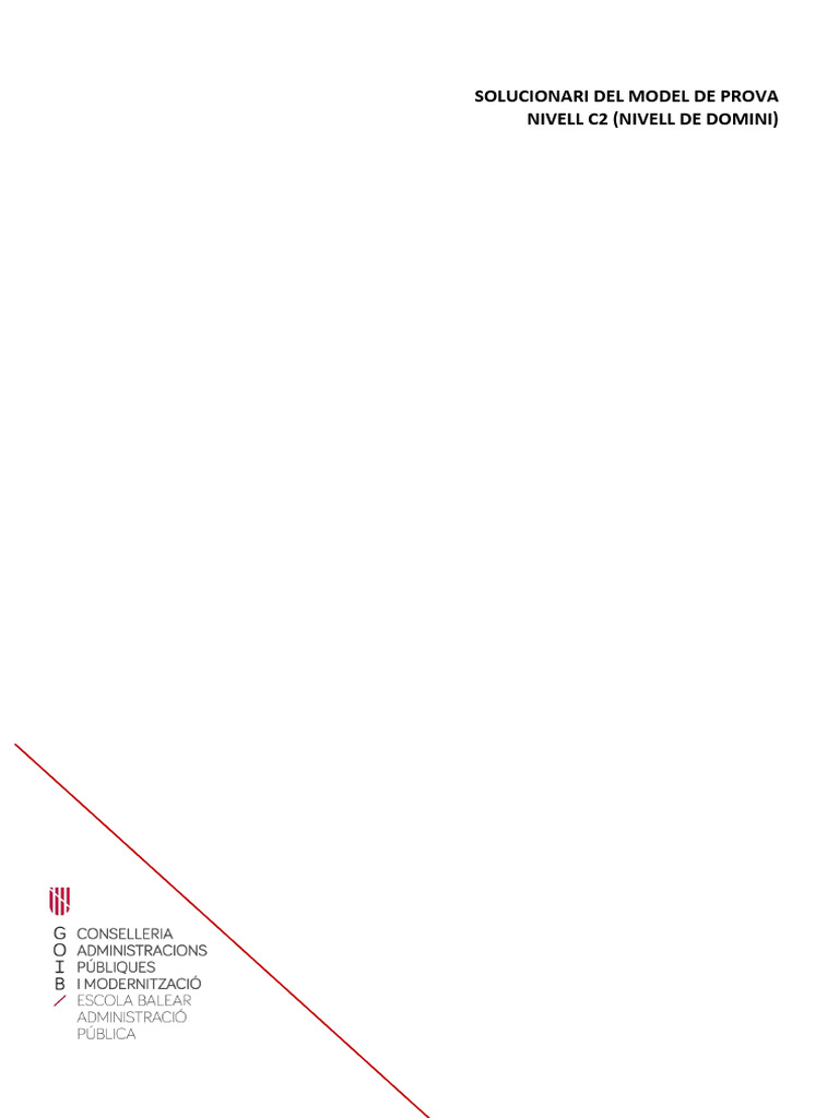 C2 Solucionari Model de Prova | PDF