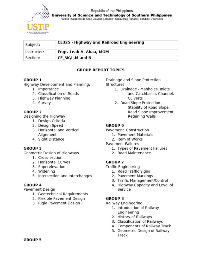 Introduction-to-Highway-and-Railroad-Engineering_1 | PDF