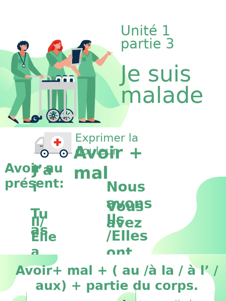 avoir mal à | PDF