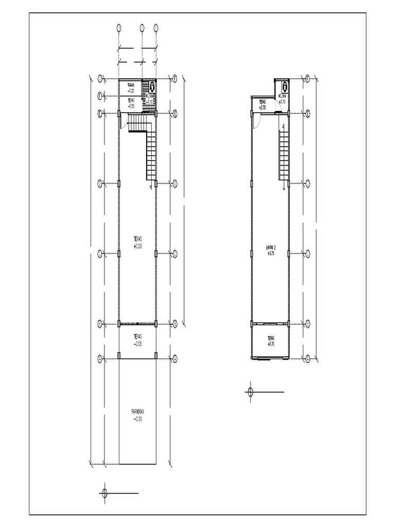 Denah Ruko 4 X 22 | PDF