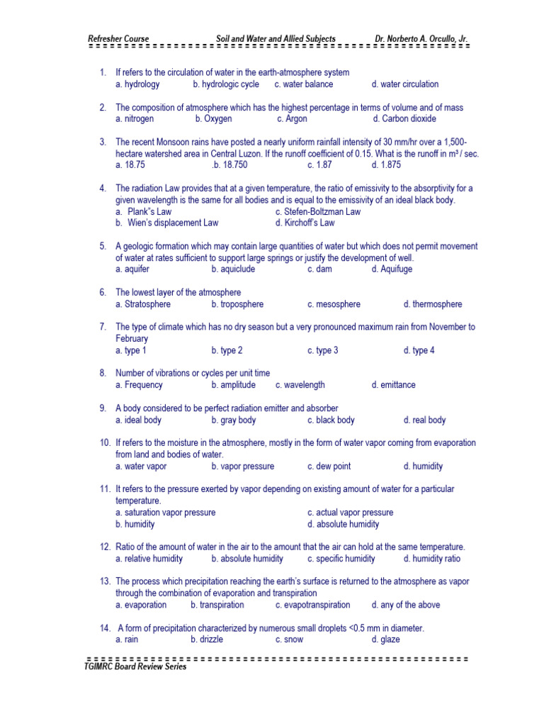 EXM - Area 2 - 2 | PDF | Humidity | Technology & Engineering
