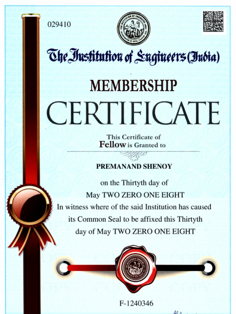 Certificate of Fellow | PDF