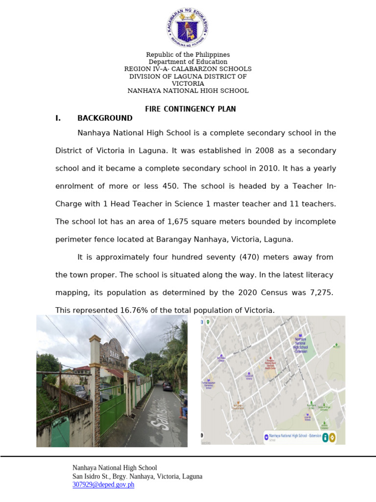 NNHS-fire-contingency-plan | PDF