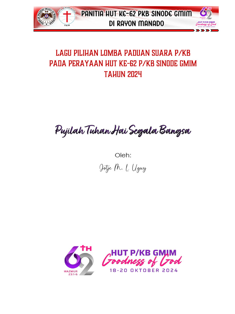 Pilihan 17 - Pujilah Tuhan Hai Segala Bangsa | PDF