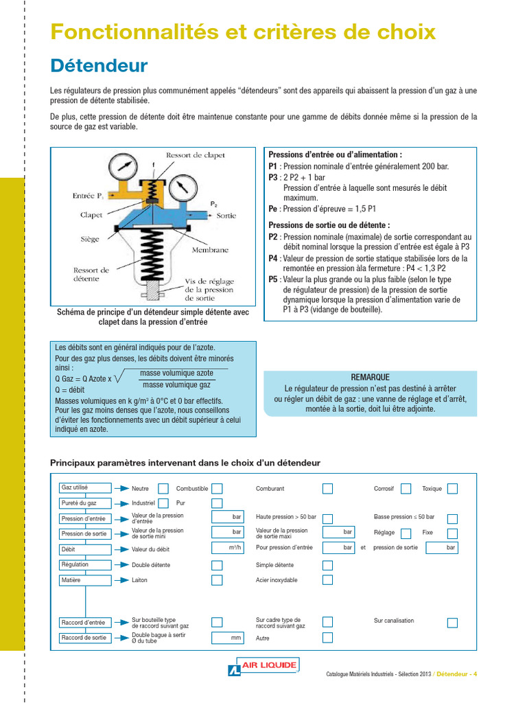 Fonctionnement Detendeur | PDF