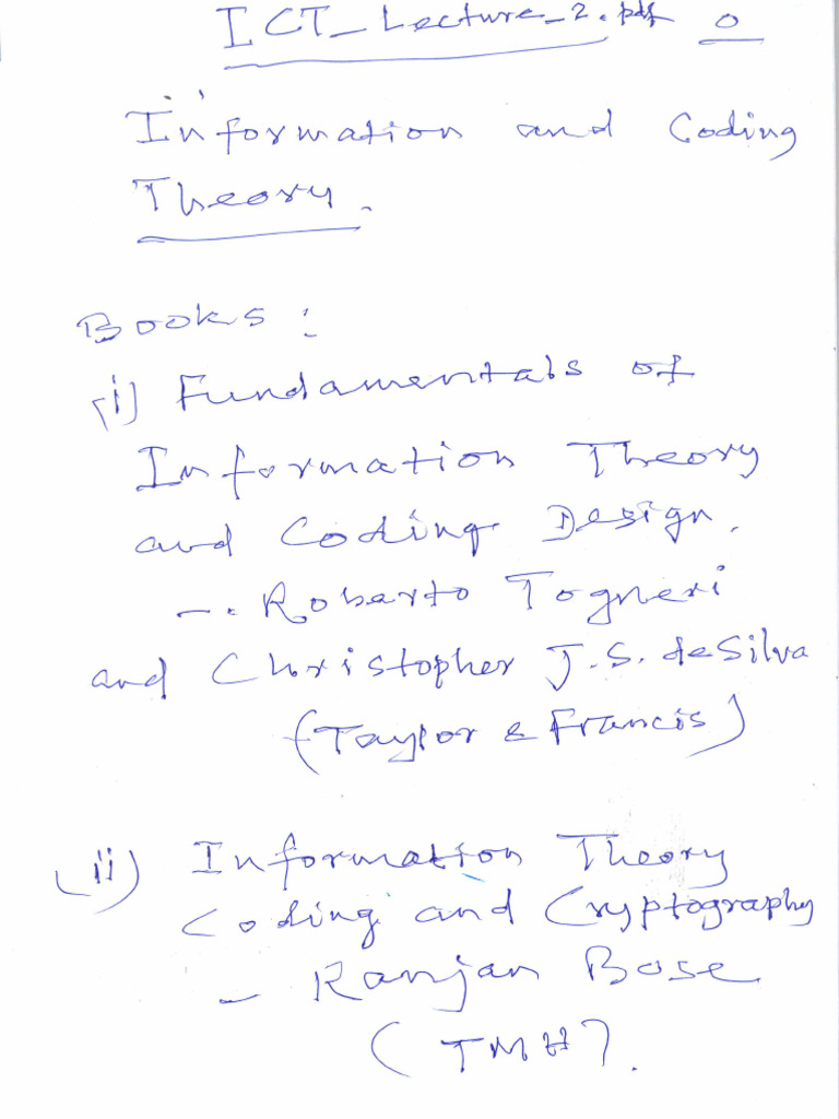 2 - ITC Lect 2 | PDF