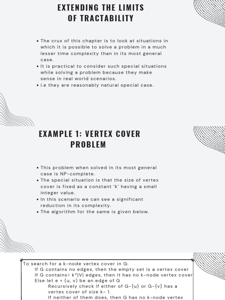 Extending The Limits of Tractability | PDF