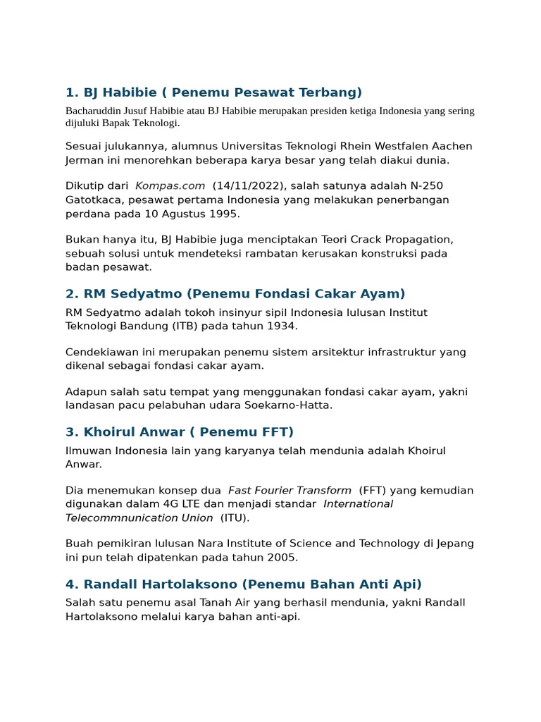 Ilmuwan Indonesia Tya | PDF