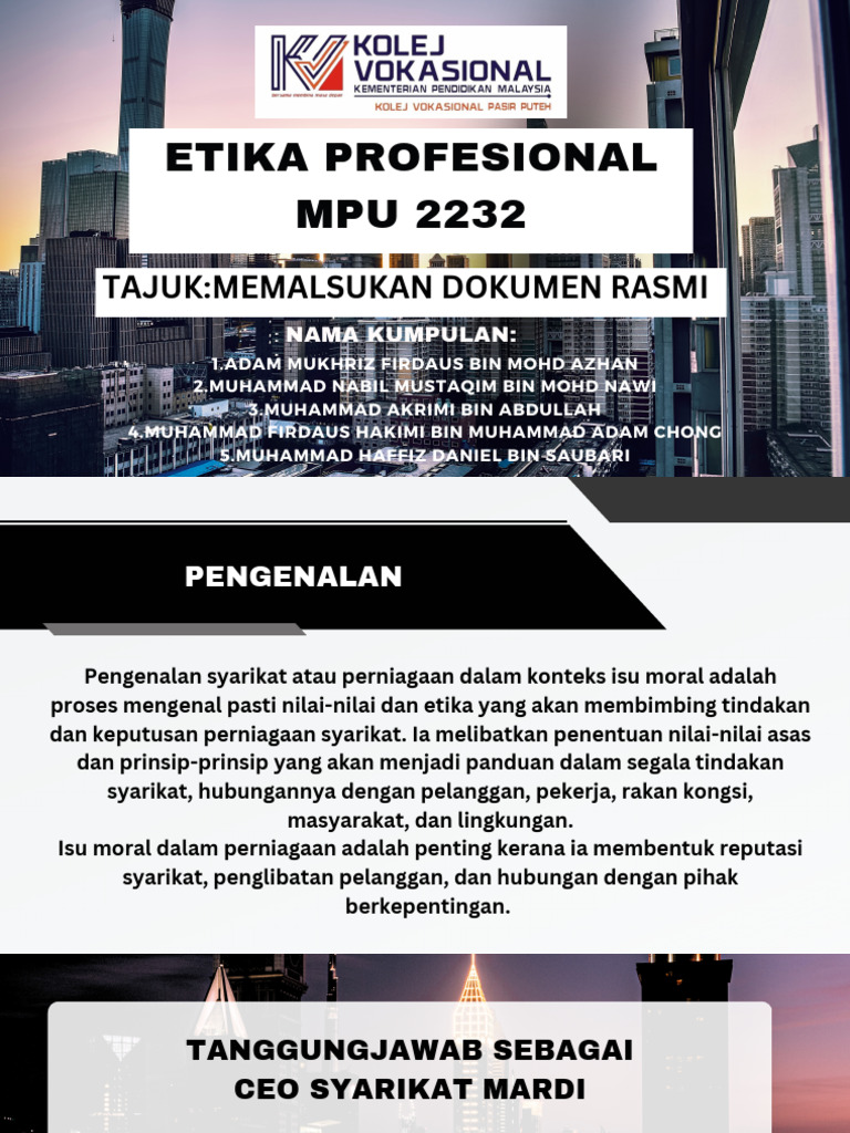 Memalsukan Dokumen Rasmi | PDF