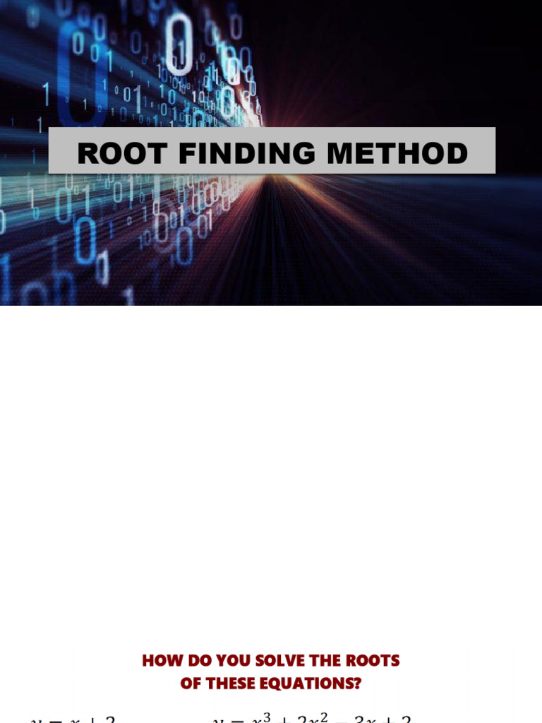 Cosc110 Lec 2 Root Finding Method Pdf
