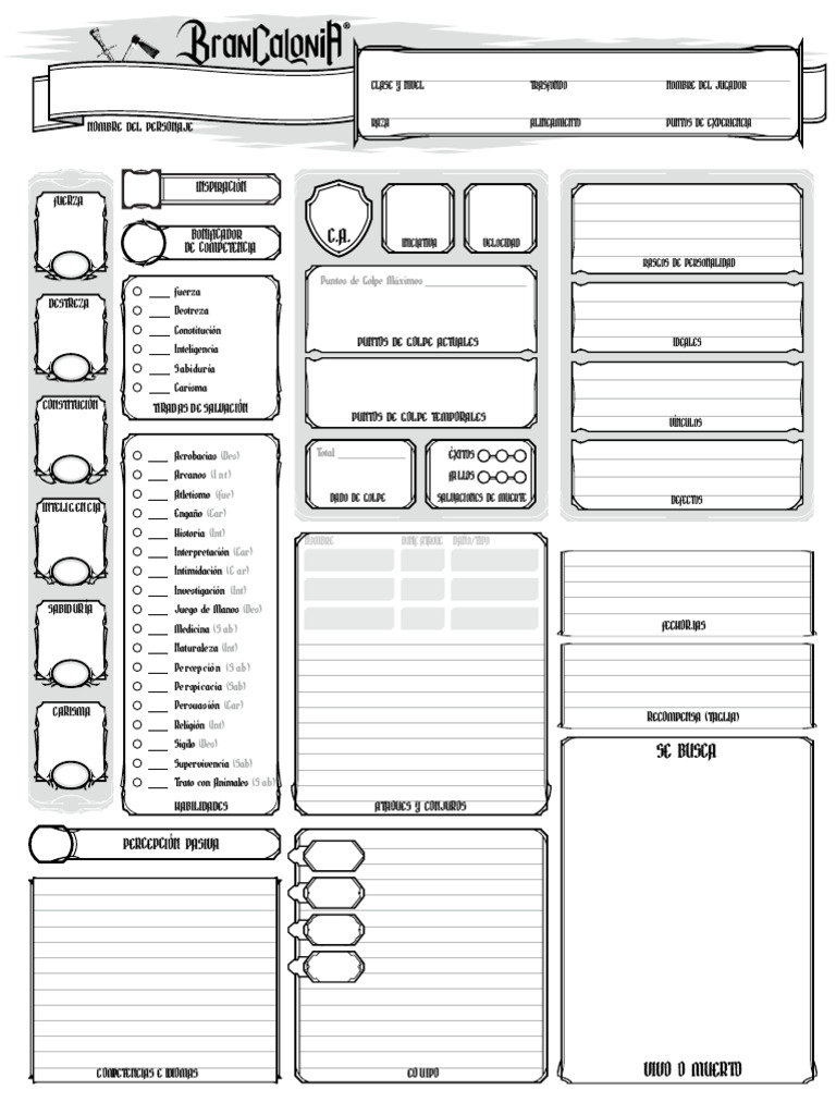 Hoja de Personaje | PDF