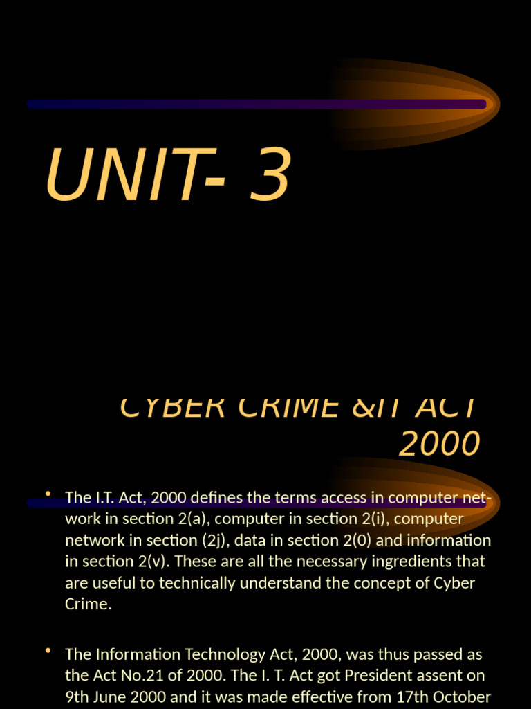 Unit 3A Cyber | PDF