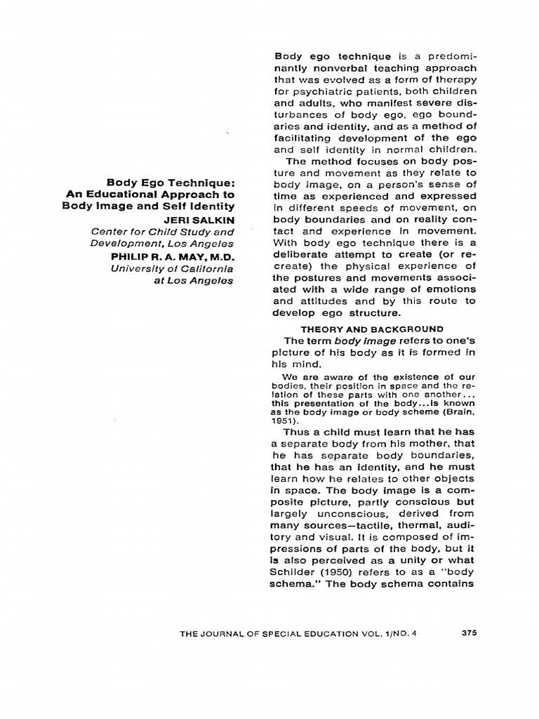 Body Ego Technique | PDF