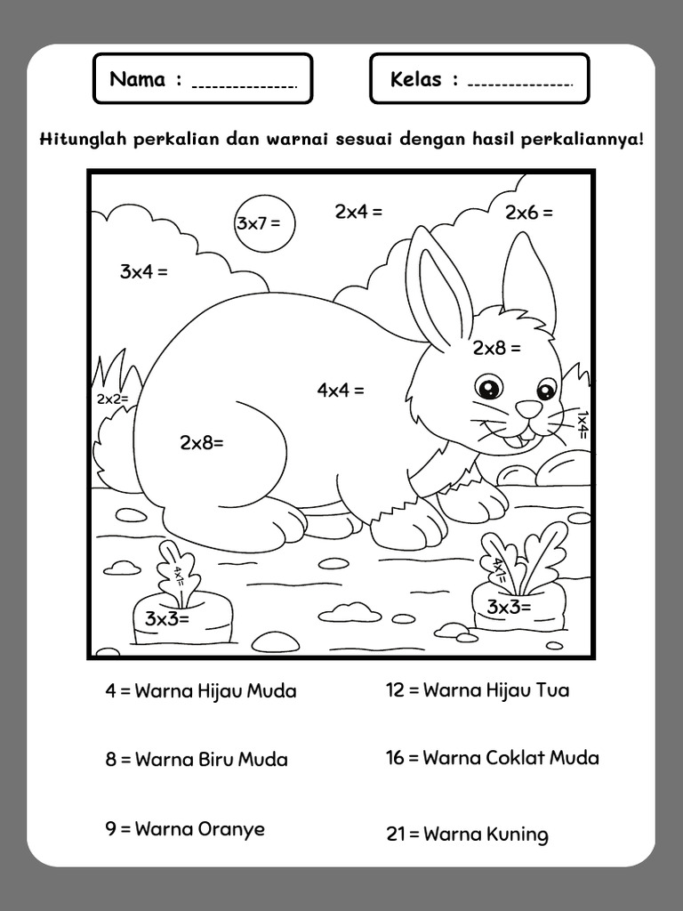 PERKALIAN MEWARNAI | PDF