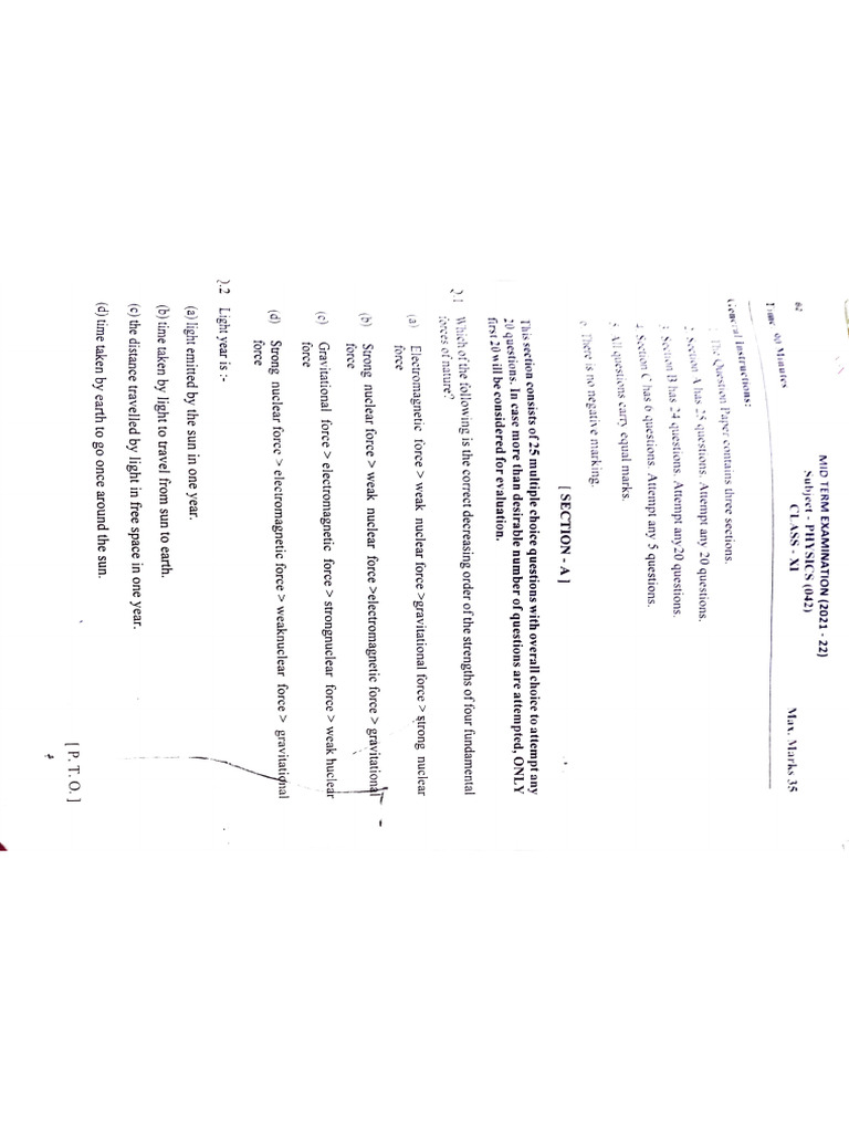 2021-22 Physics First Term | PDF