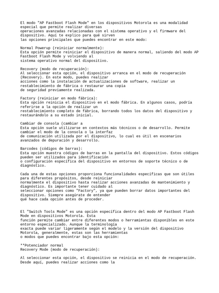 Comando de Fastboot Mode | PDF