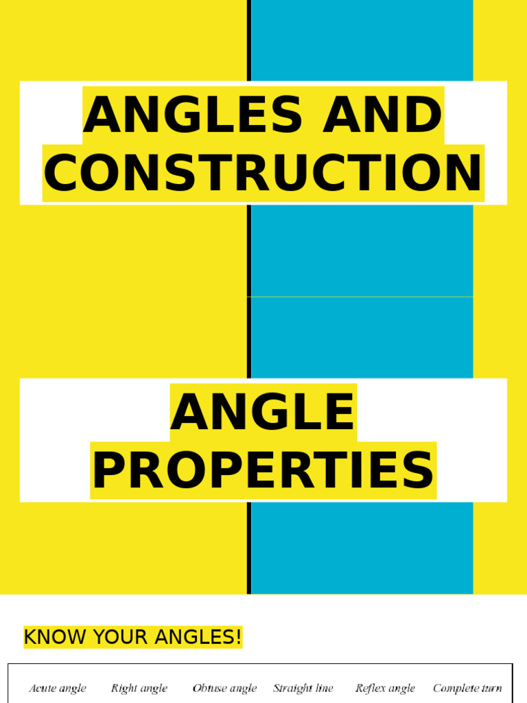 Angles and Construction | PDF