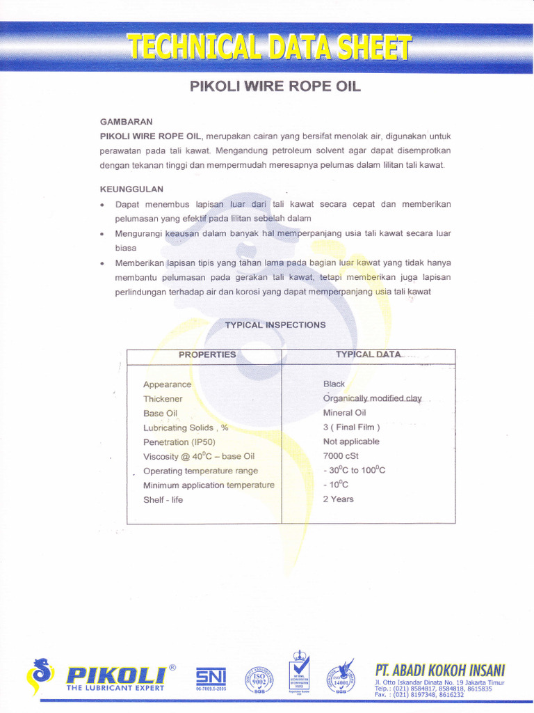 Wire Rope Oil | PDF