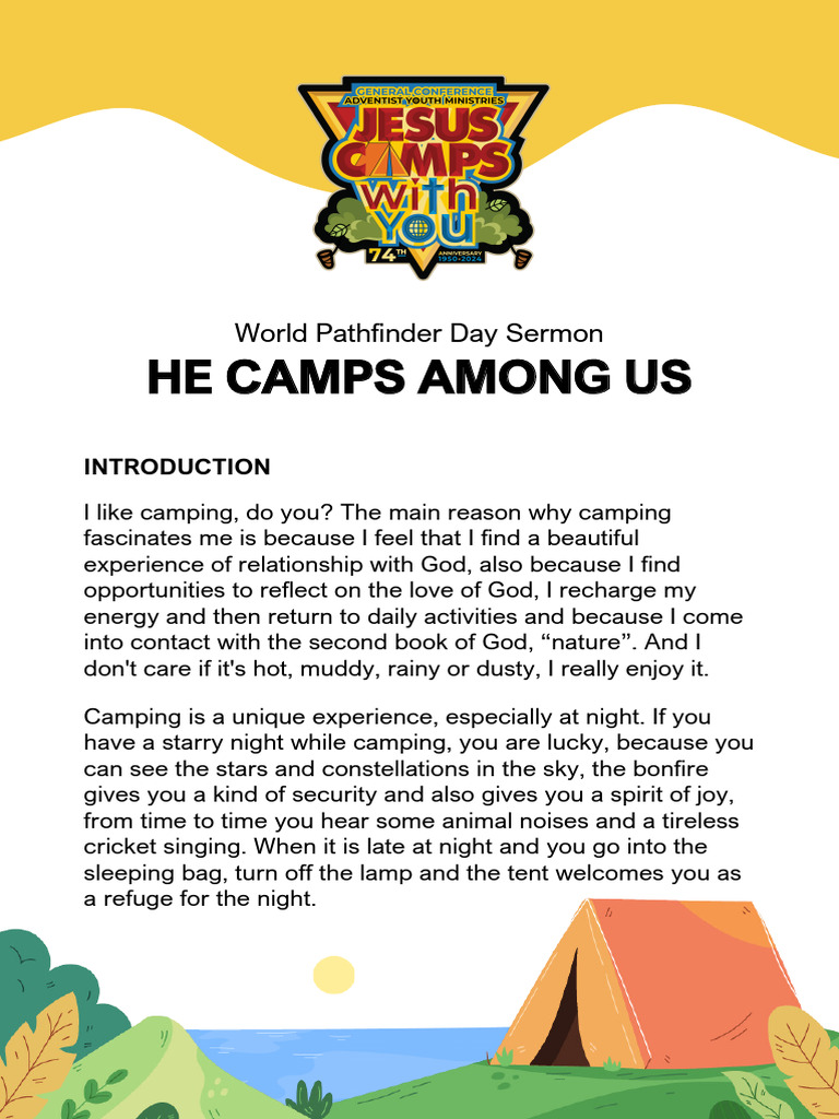 HE CAMPS AMONG US SERMON (1)_240823_094225 | PDF