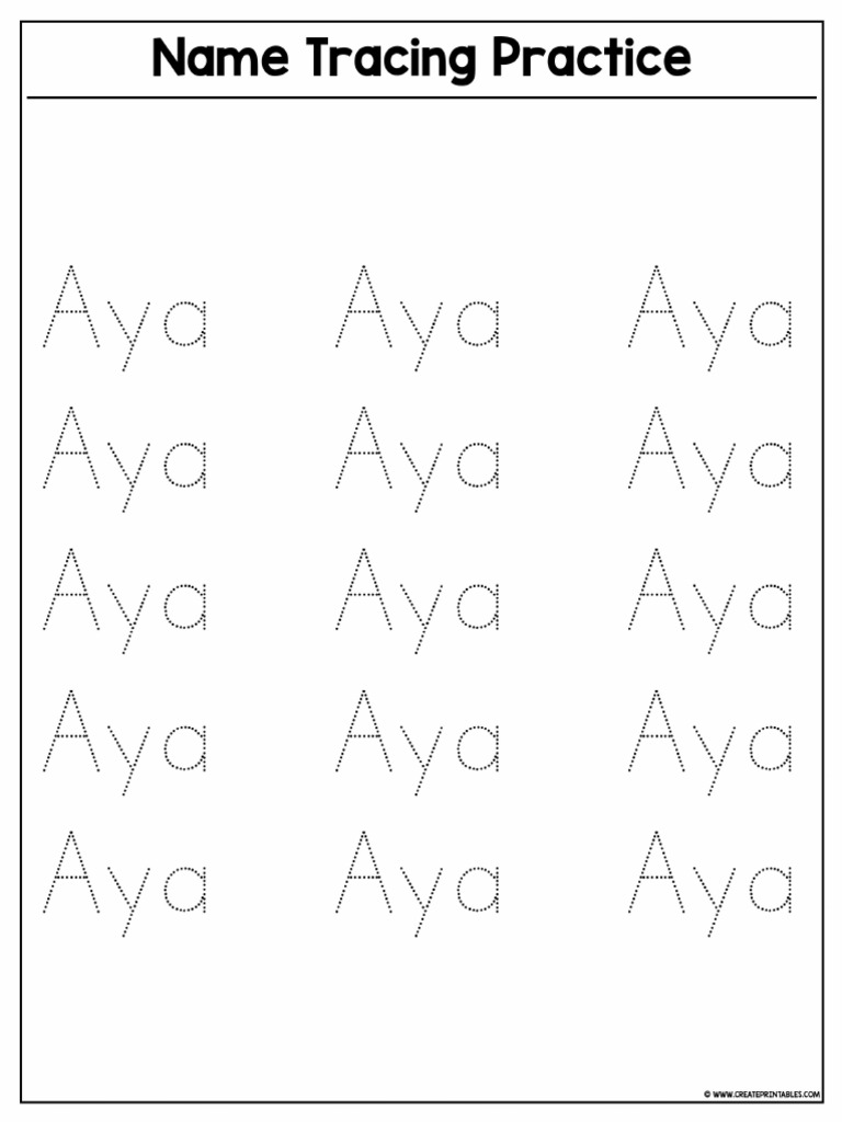 Name Tracing Practice 5082 8D41 244B | PDF