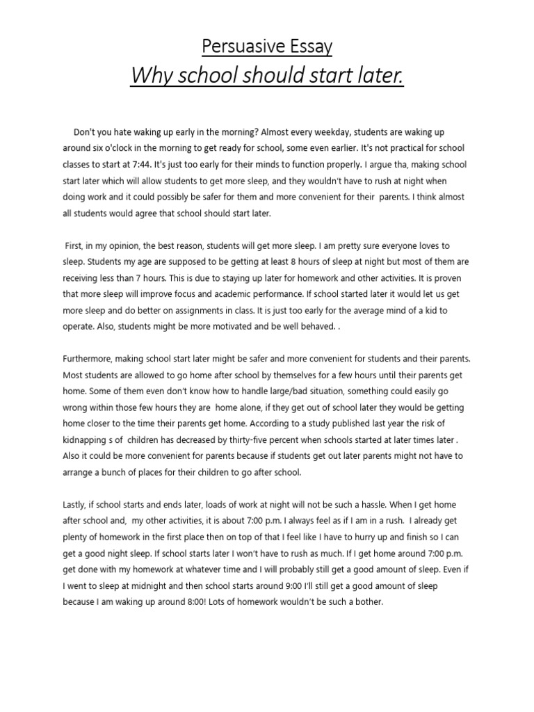 Persuasive Essay | PDF