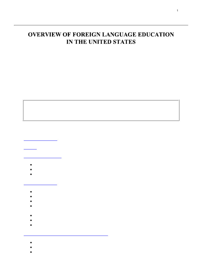 Foreign Language Education in | PDF