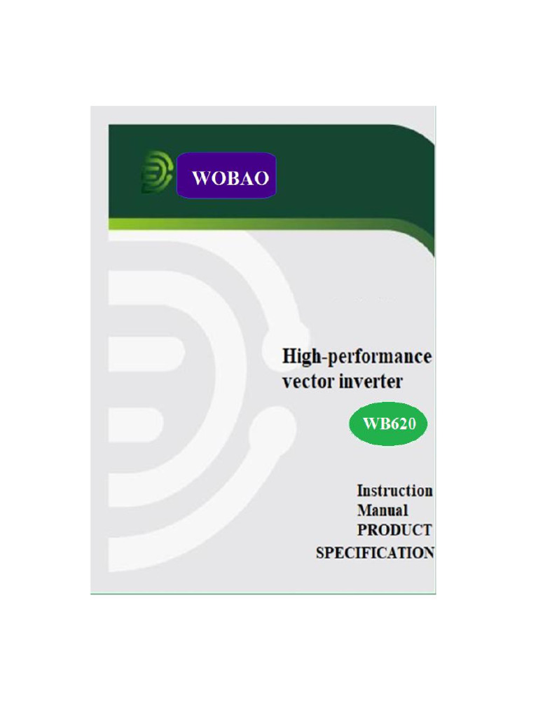 WB620 Manual | PDF
