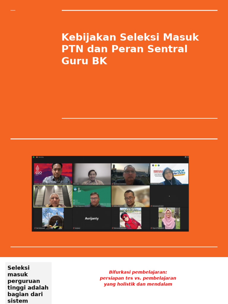 Naskah Akademik Seleksi Masuk PTN | PDF