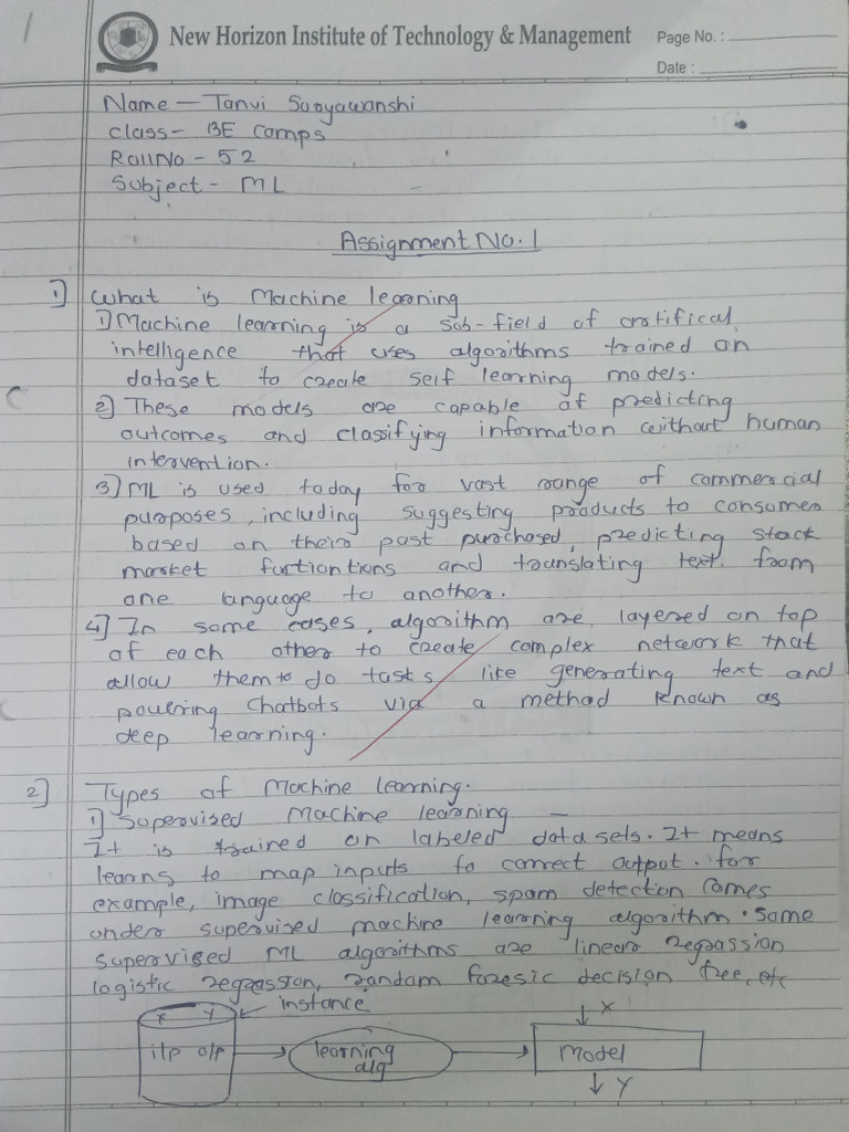 ML Assignment No.1 | PDF