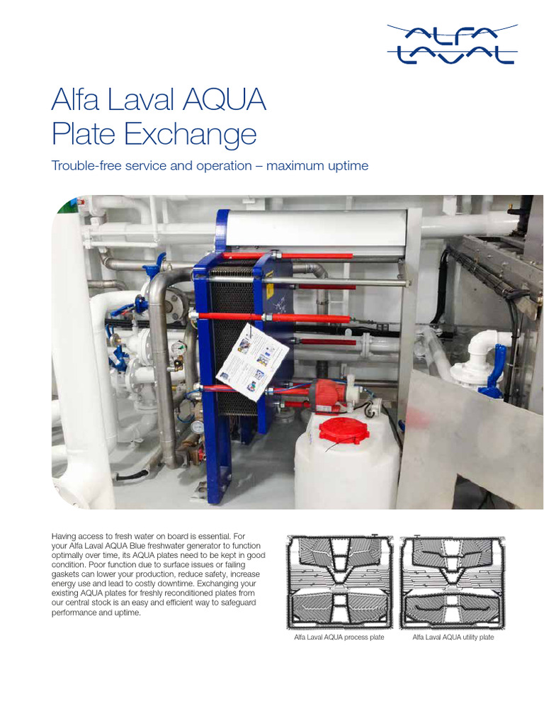 Alfa Laval AQUA Plate Exchange | PDF
