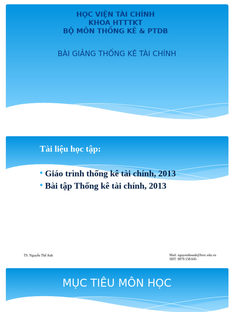 Slide Môn TKTC | PDF