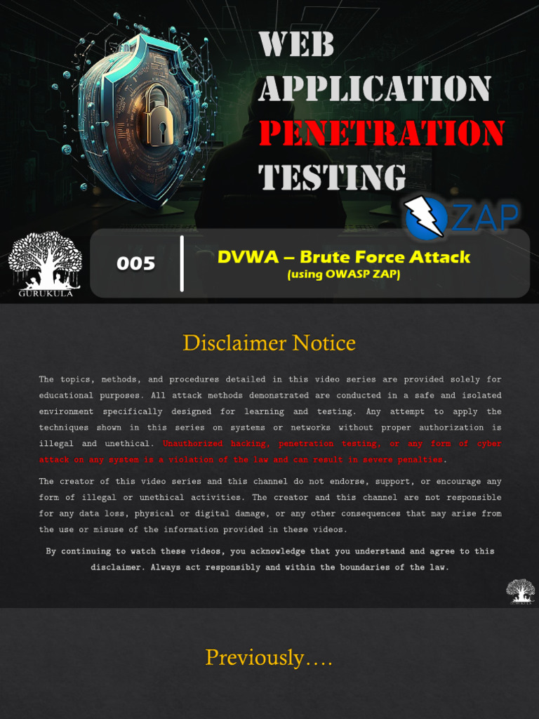 5. Brute Force Attack Using ZAP | PDF