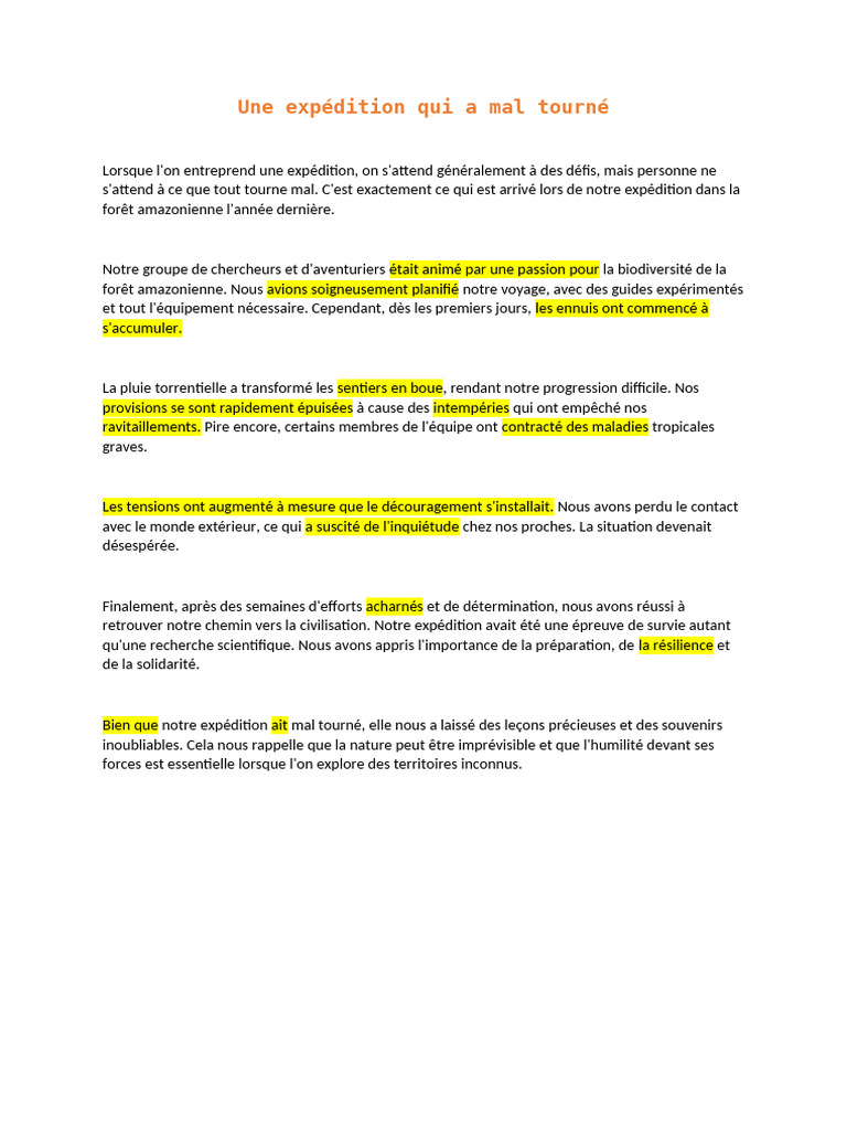 French Model Compositions | PDF