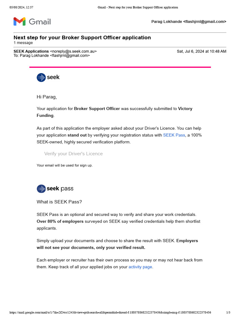 Broker Support Officer | PDF