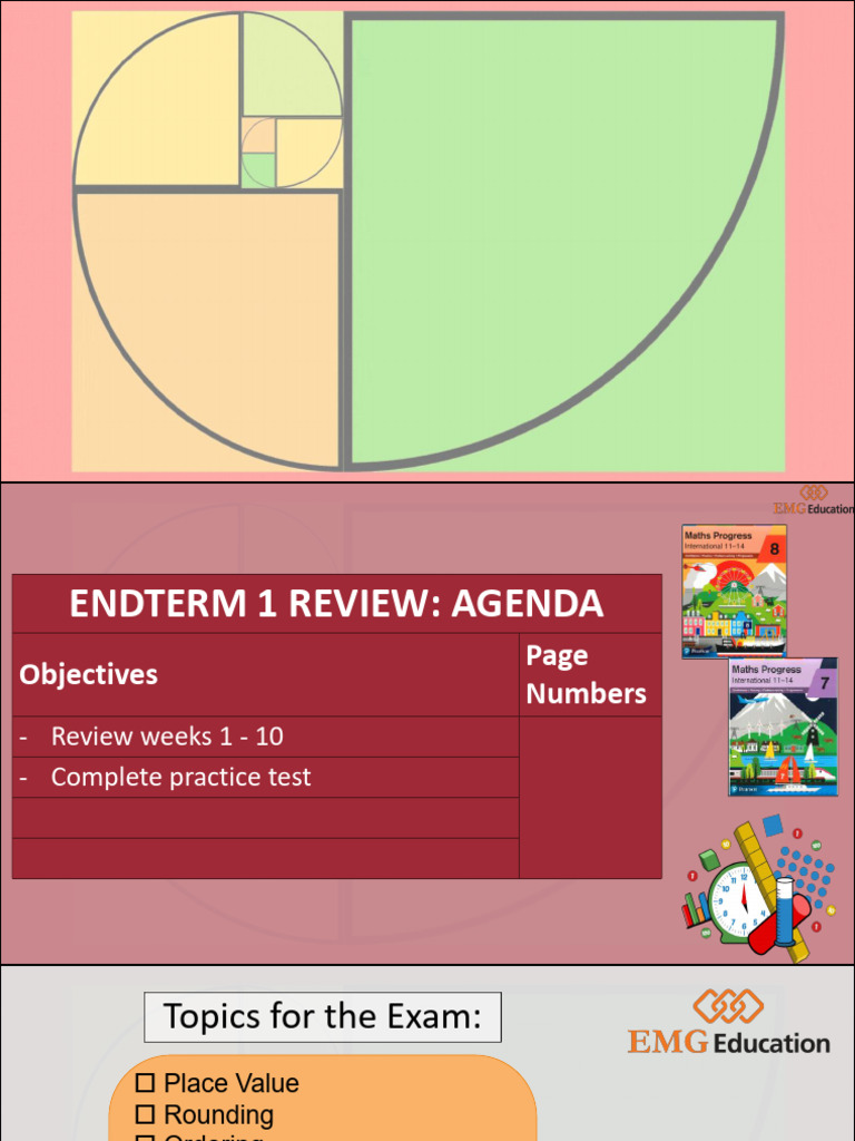 MATHS END TERM REVIEW (Updated) | PDF