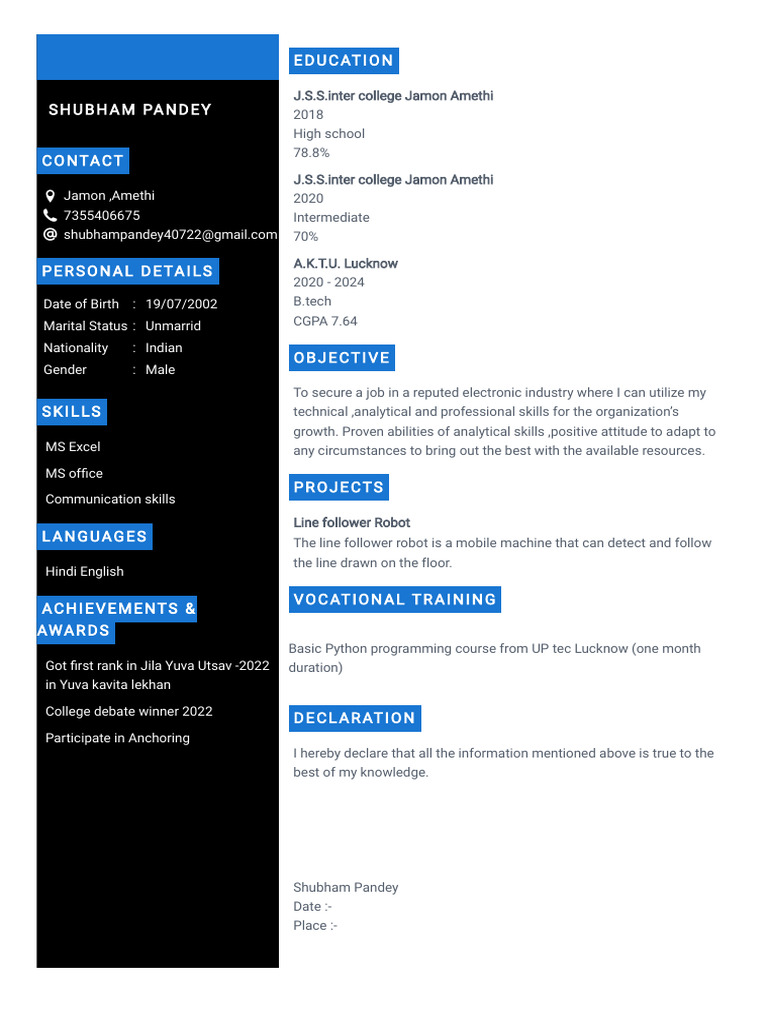 Shubham Pandey | PDF