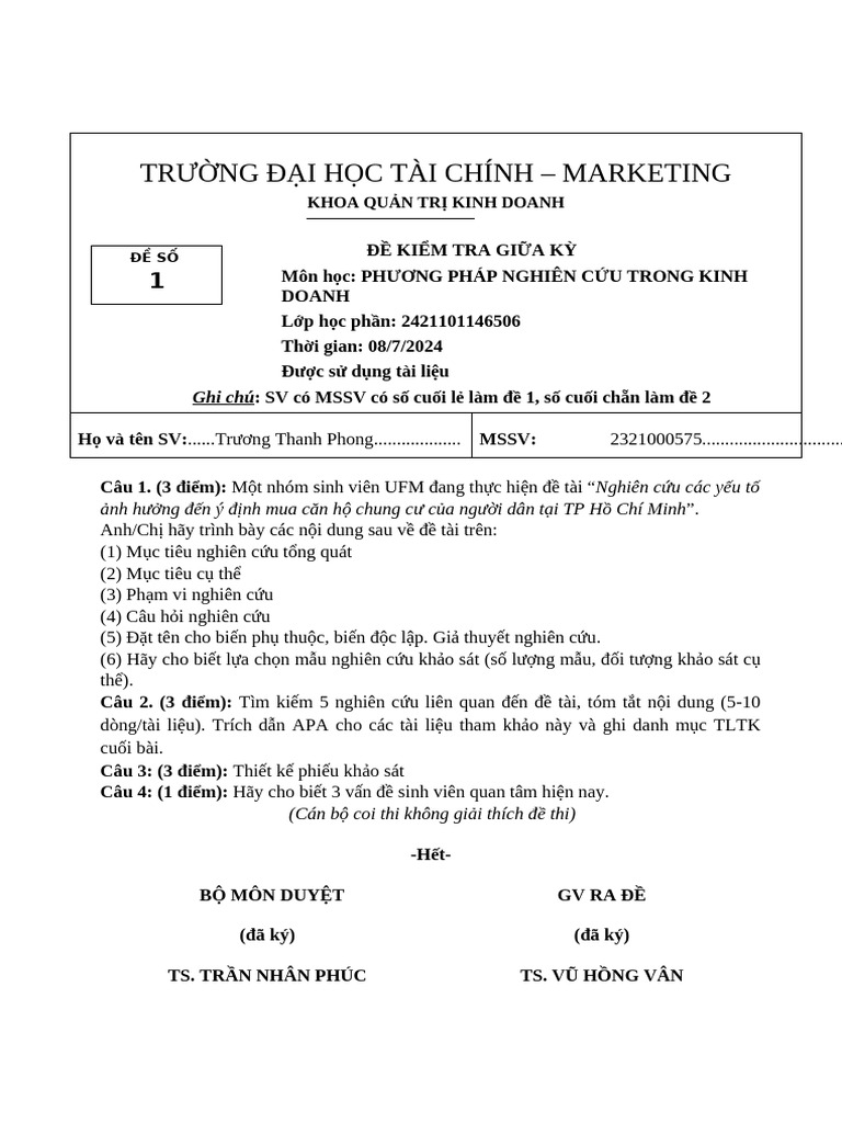 TruongThanhPhong - CT2 | PDF