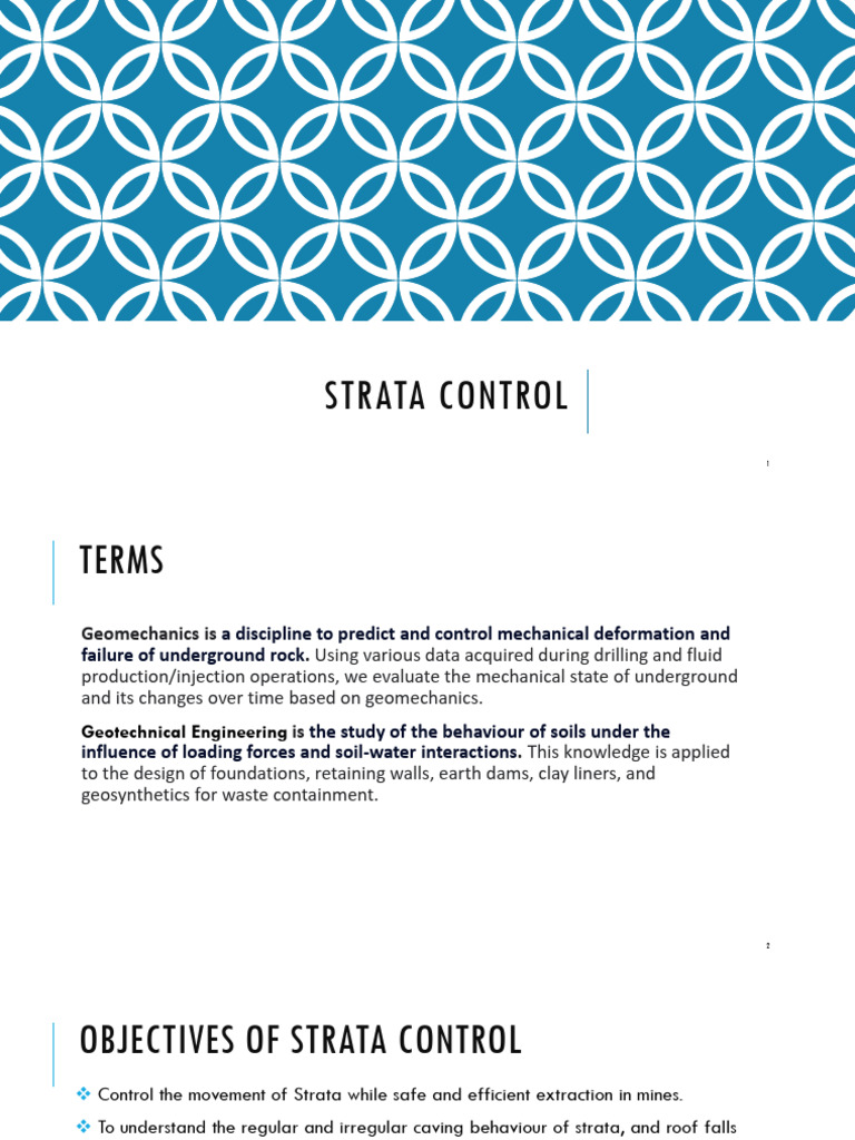 Strata Control 6th Sem | PDF