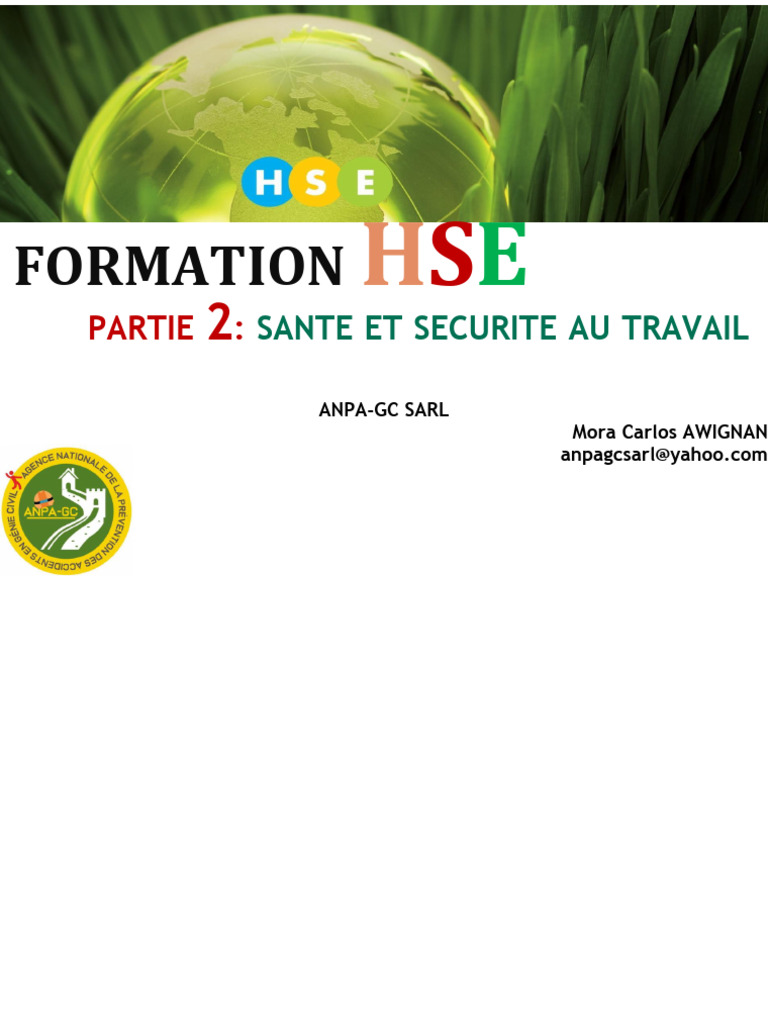 Formation HSE - Partie 2 SSTL - pdf1 | PDF